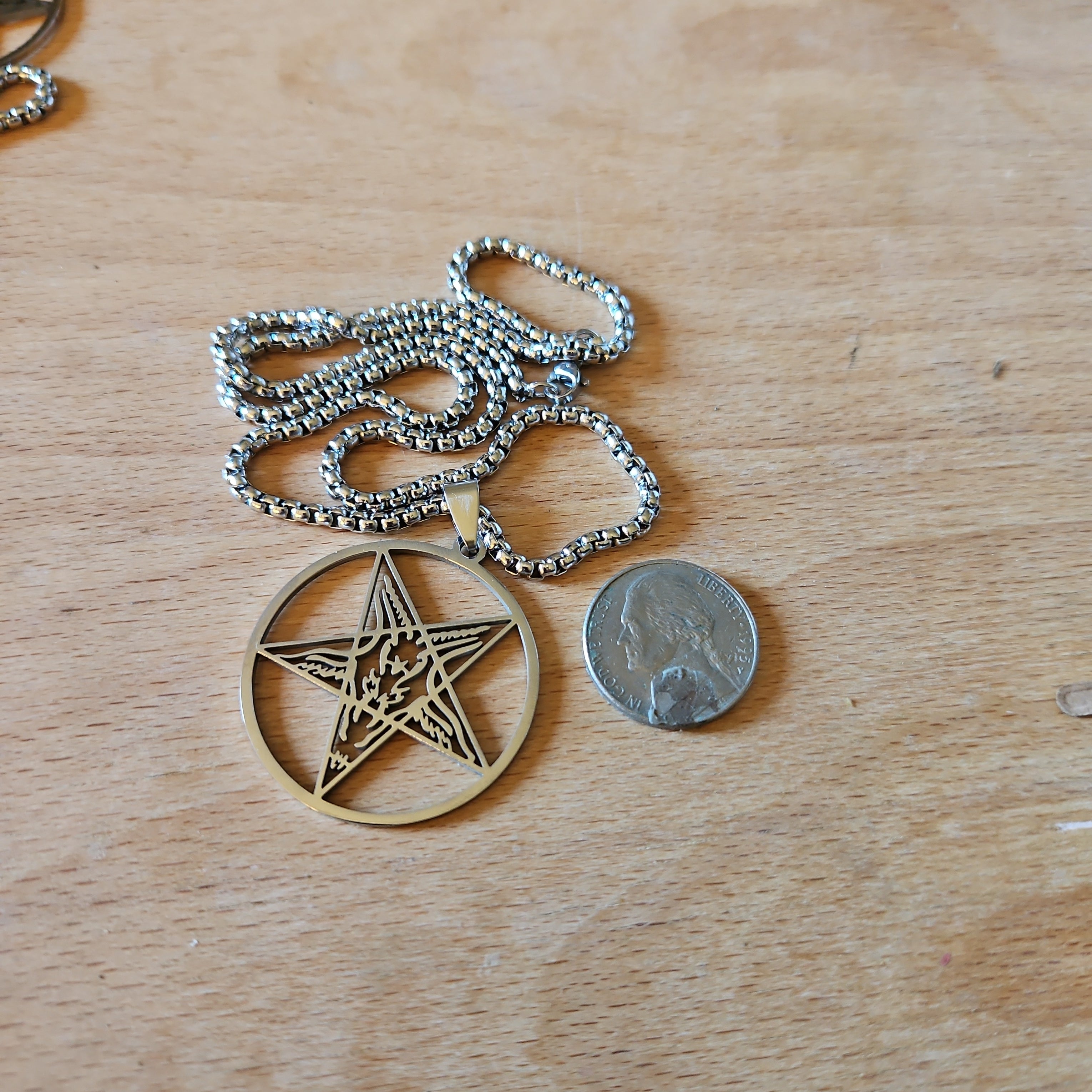 Baphomet Sigil Necklace Lg – The Dancing Gypsy - A space for spiritual ...